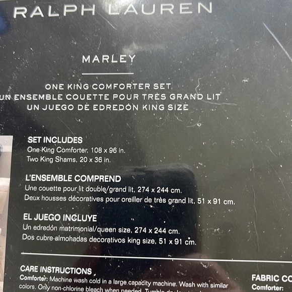 Ralph Lauren | Bedding | New Ralph Lauren Marley King Comforter Set 42 ...